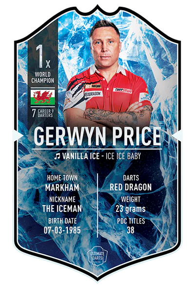 Ultimate Card Gerwyn "The Iceman" Price – Dartscorner