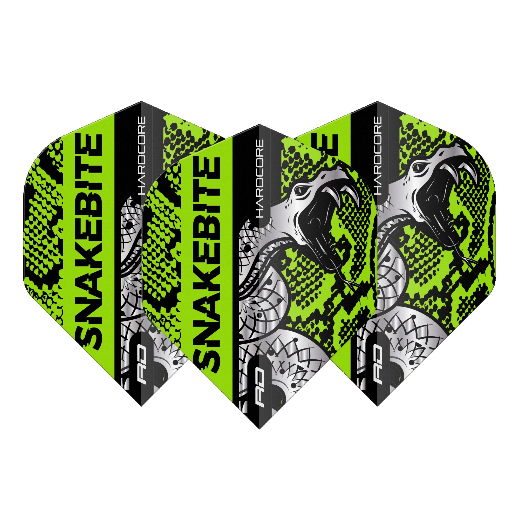 PETER WRIGHT HARDCORE SNAKEBITE COILED SNAKE - DART FLIGHTS -darts-corner